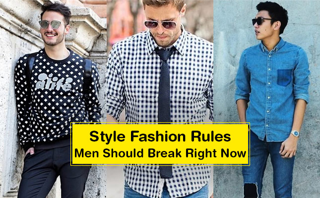 10 Style Fashion Rules Men Should Break Right Now - TopOfStyle Blog