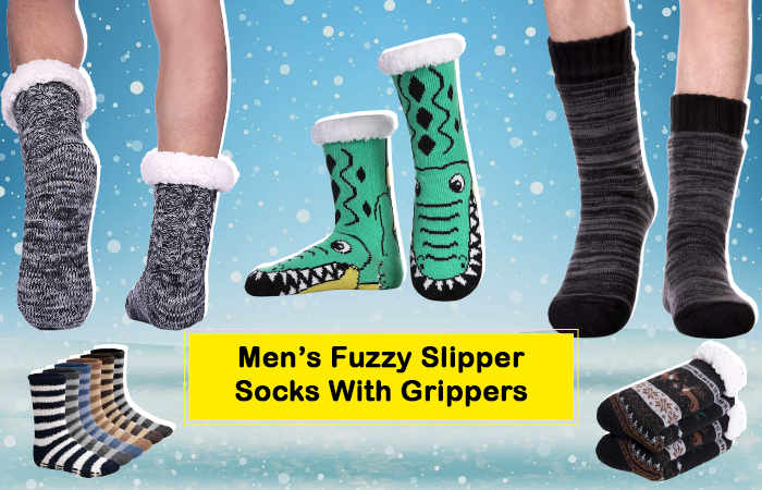 10 Best Men's Fuzzy Slipper Socks With Grippers are worth your money ...