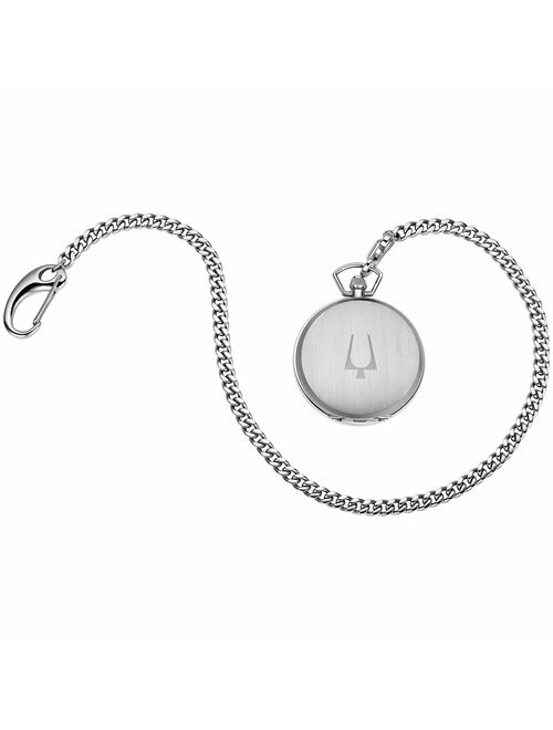 Buy Bulova Men's Stainless Steel Analog-Quartz Pocket Watch (Model ...