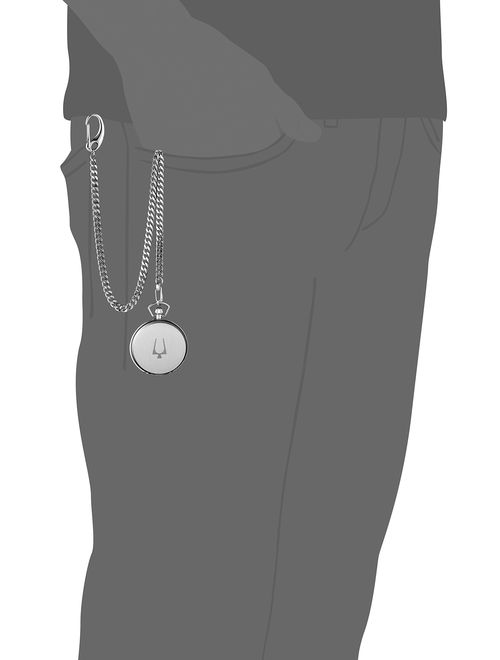 Buy Bulova Men's Stainless Steel Analog-Quartz Pocket Watch (Model ...