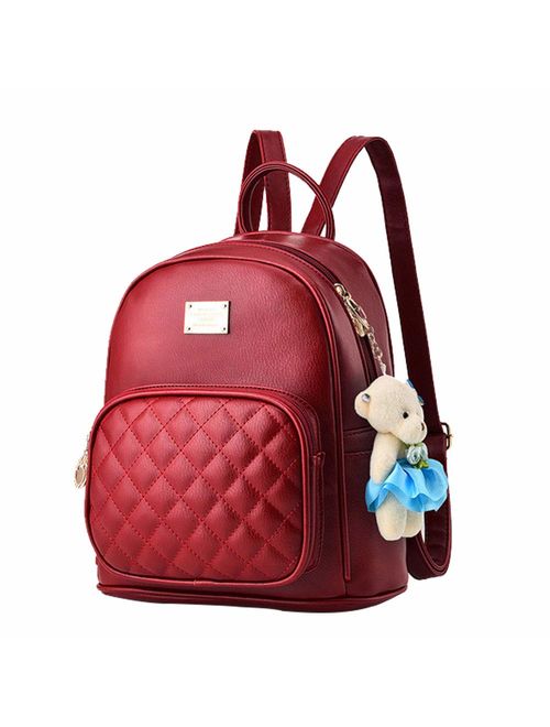 Buy BAG WIZARD Leather Backpack Purse Satchel School Bags Casual Travel ...