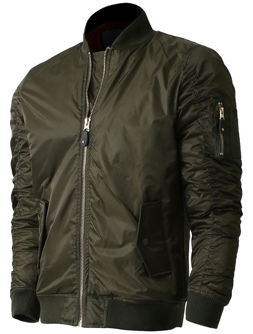Buy Ma Croix Mens MA-1 Bomber Lightweight Padded Jacket Outerwear ...