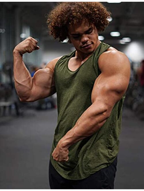 Buy COOFANDY Men's Workout Tank Tops 3 Pack Gym Shirts Muscle Tee Bodybuilding Fitness ...