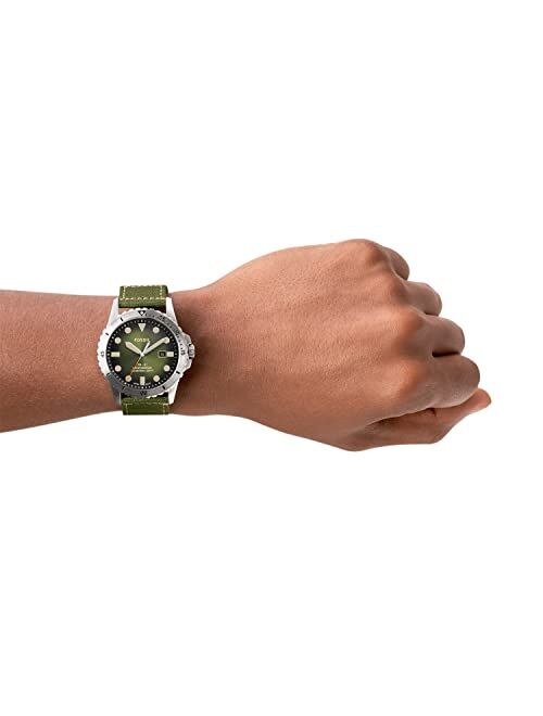Buy Fossil Men's FB-01 Stainless Steel Dive-Inspired Casual Quartz Watch online | Topofstyle