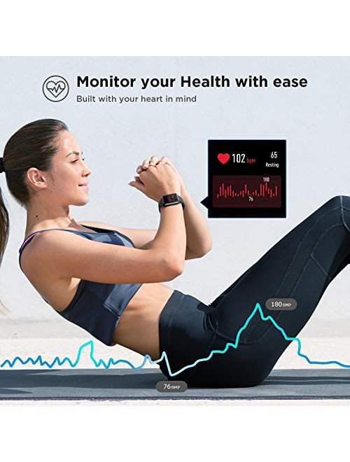 Buy LETSCOM Smart Watch Fitness Tracker Heart Rate Monitor Step Calorie ...
