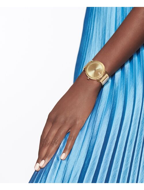 Buy Movado Men's BOLD Evolution Gold-Tone Stainless Steel Bracelet ...