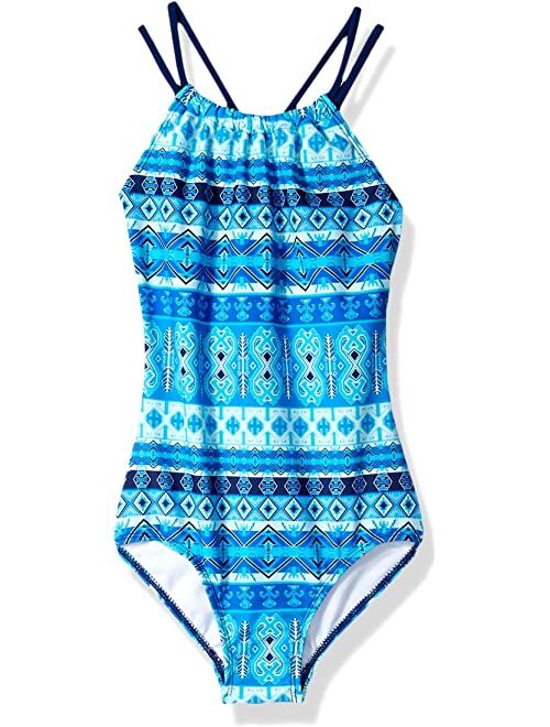 Buy Kanu Surf Jasmine Beach Sport Halter One-Piece Swimsuit (Little ...