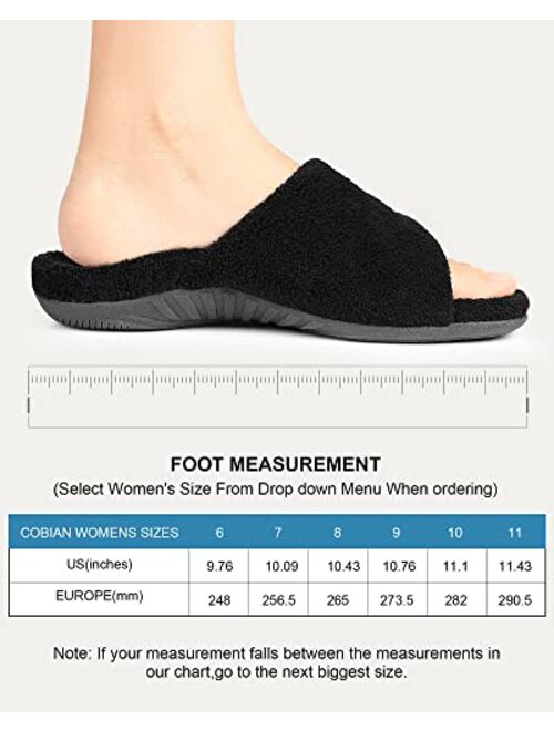 Buy Walk·Hero Comfort And Support Plush Fuzzy Slippers Arch Support ...