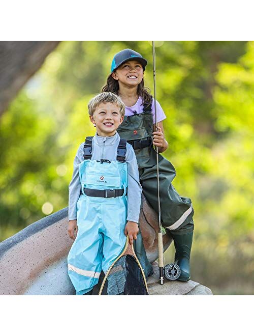 Buy HISEA Kids Chest Waders Youth Fishing Waders for Toddler Children ...