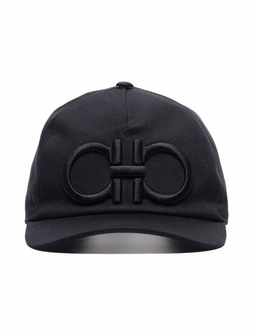 Buy Salvatore Ferragamo Gancini-embroidered baseball cap online ...