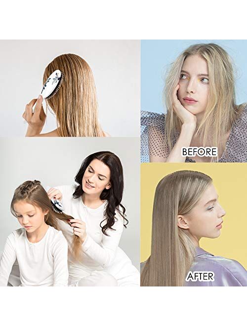 Buy Sosoon Hair Brush, Boar Bristle Hair Brushes for Women Kids Thick ...