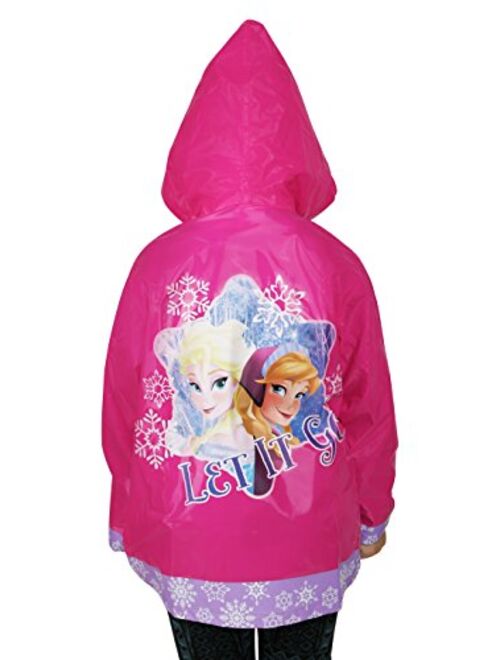 Buy Disney Frozen Little Girls' Anna and Elsa Waterproof Outwear Hooded ...