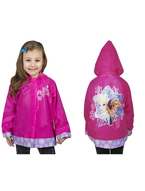 Buy Disney Frozen Little Girls' Anna and Elsa Waterproof Outwear Hooded ...