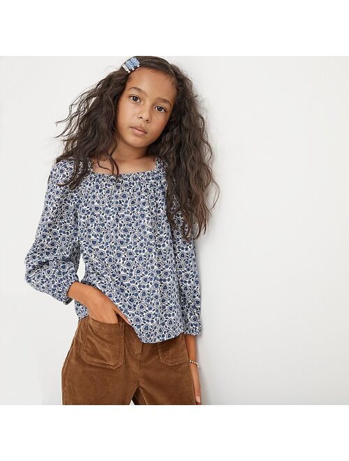 Buy J.Crew Girls' squareneck cotton voile top online | Topofstyle
