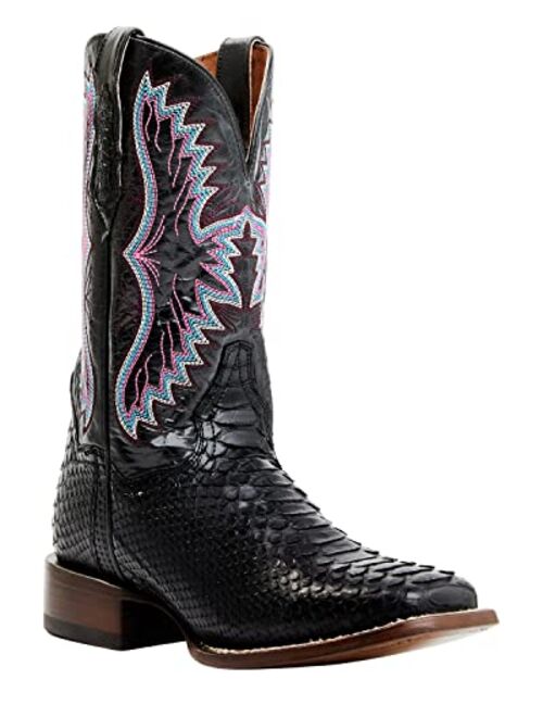 Buy Dan Post Women's Back Cut Python Exotic Western Boot Broad Square ...