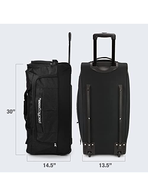 Buy Traveler'S Choice Pacific Gear Wheeled Rolling Duffel Bag, Durable ...