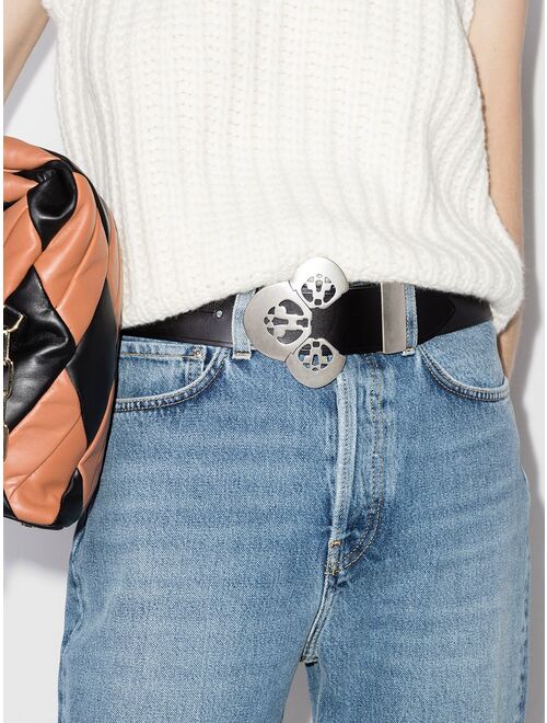 Buy Isabel Marant Adaria perforated buckle belt online | Topofstyle