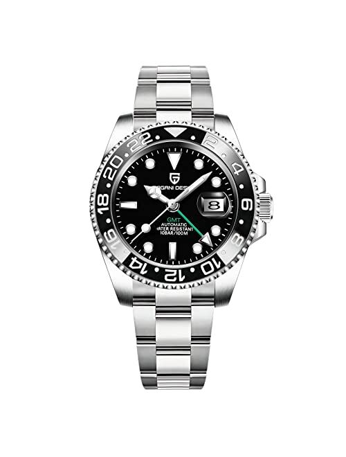 Buy BY BENYAR Pagani Design Men GMT Automatic Watches-Fashion Stainless Steel Mechanical Watch ...