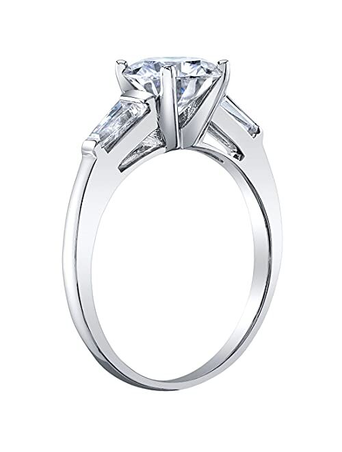 Buy Peora Moissanite Keepsake Solitaire Engagement Ring and Wedding ...